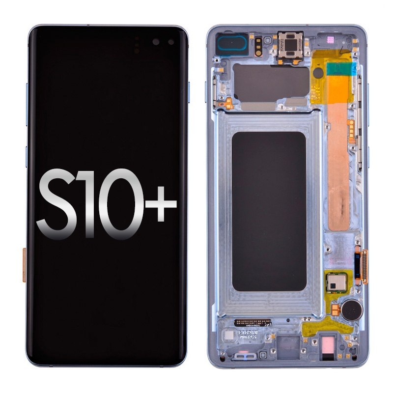 Samsung Galaxy S10 Plus G975 OLED with Digitizer & Blue Frame | Mengtor.com