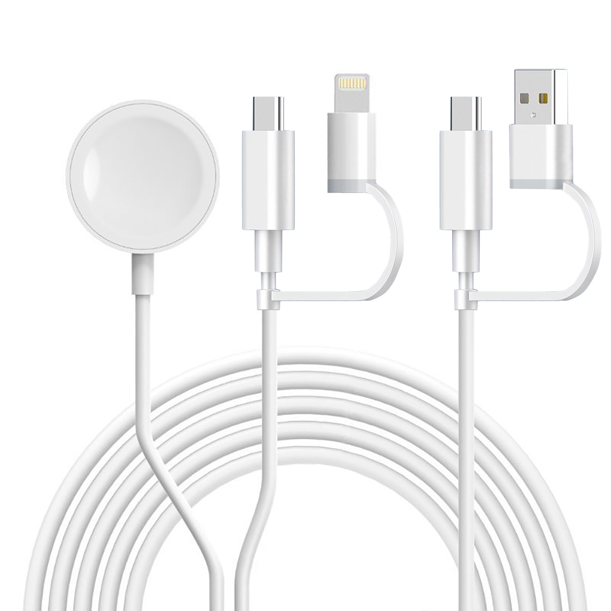 6 in 1 Watch Charger Cable input USB and Type C output Type C and ...